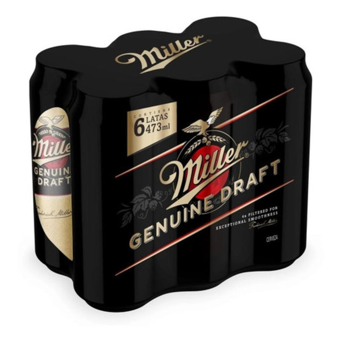 miraquienvino - Miller Pack 6 latas x 500